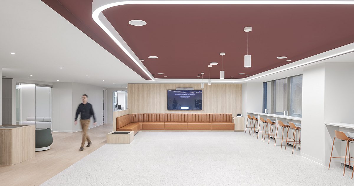 Interior fit-out for CACEIS | JCB Construction Canada