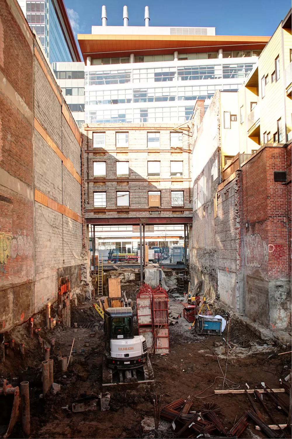 Construction of St. Cathy's Student… | JCB Construction Canada